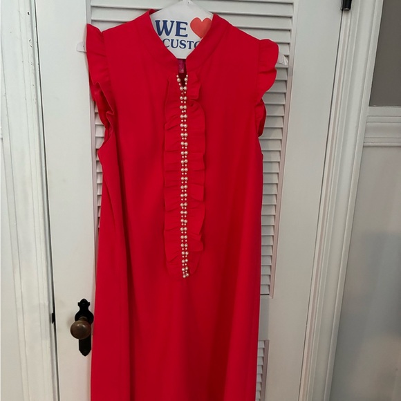 Lilly Pulitzer | Dresses | Lilly Pulitzer Adalee Shift Dress Ruby Red ...